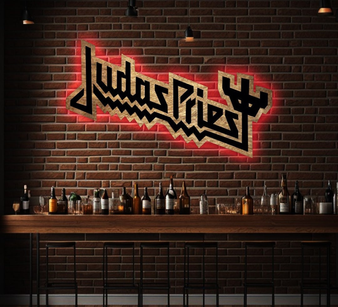 Judas Priest Inspired Sign for Wall, 3D Rock Band Custom Sign, Heavy ...