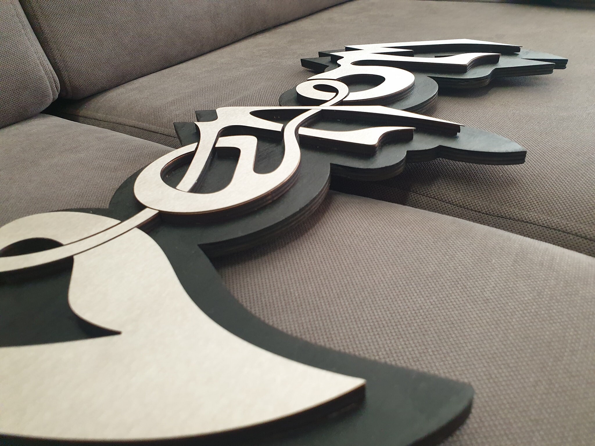 Venom Band LED Sign for Wall, Black Metal Fan Gift, Wood and Metal Art ...