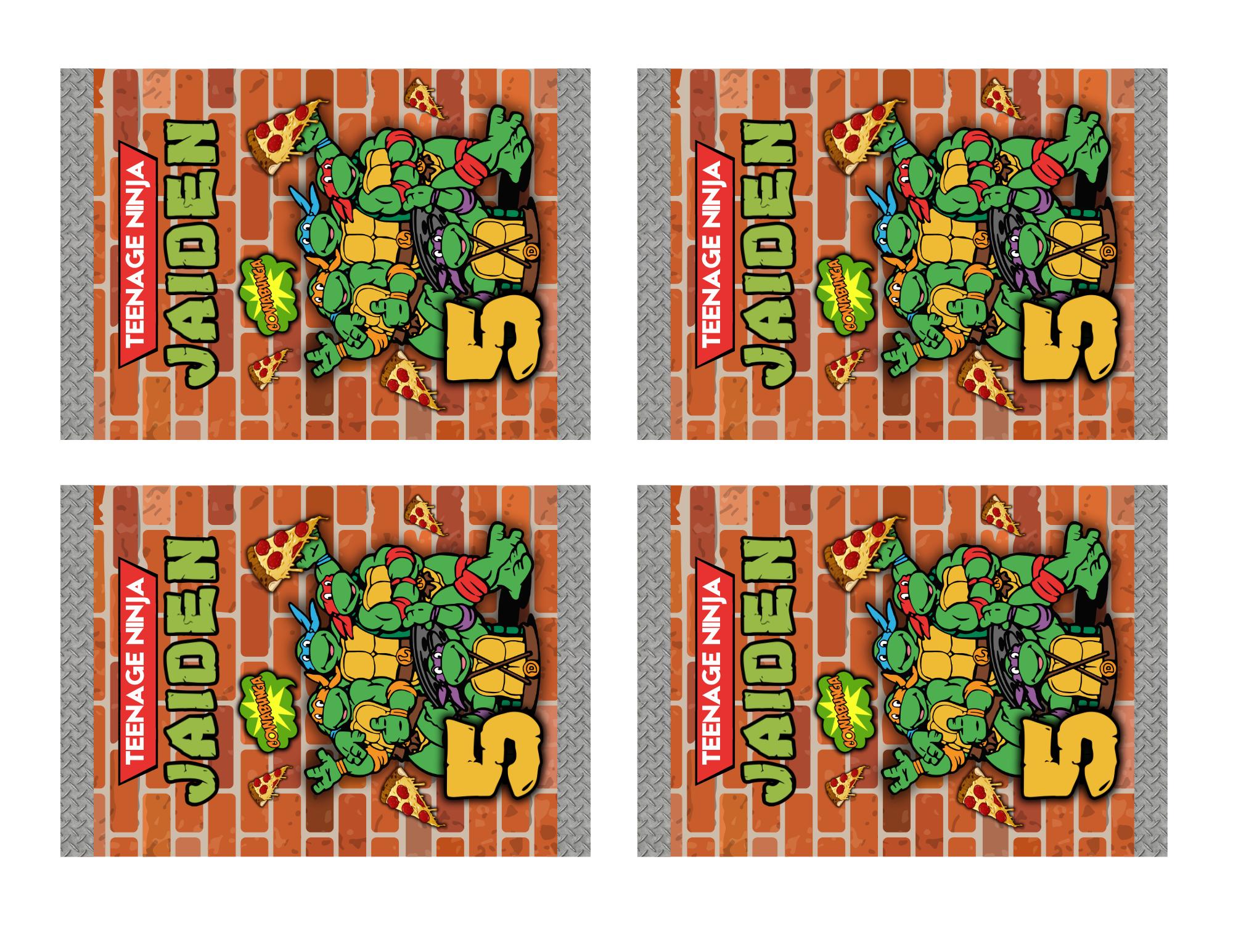 Ninja Turtles Chip Bags, Ninja Turtles Juice Pouches, Ninja Turtles ...