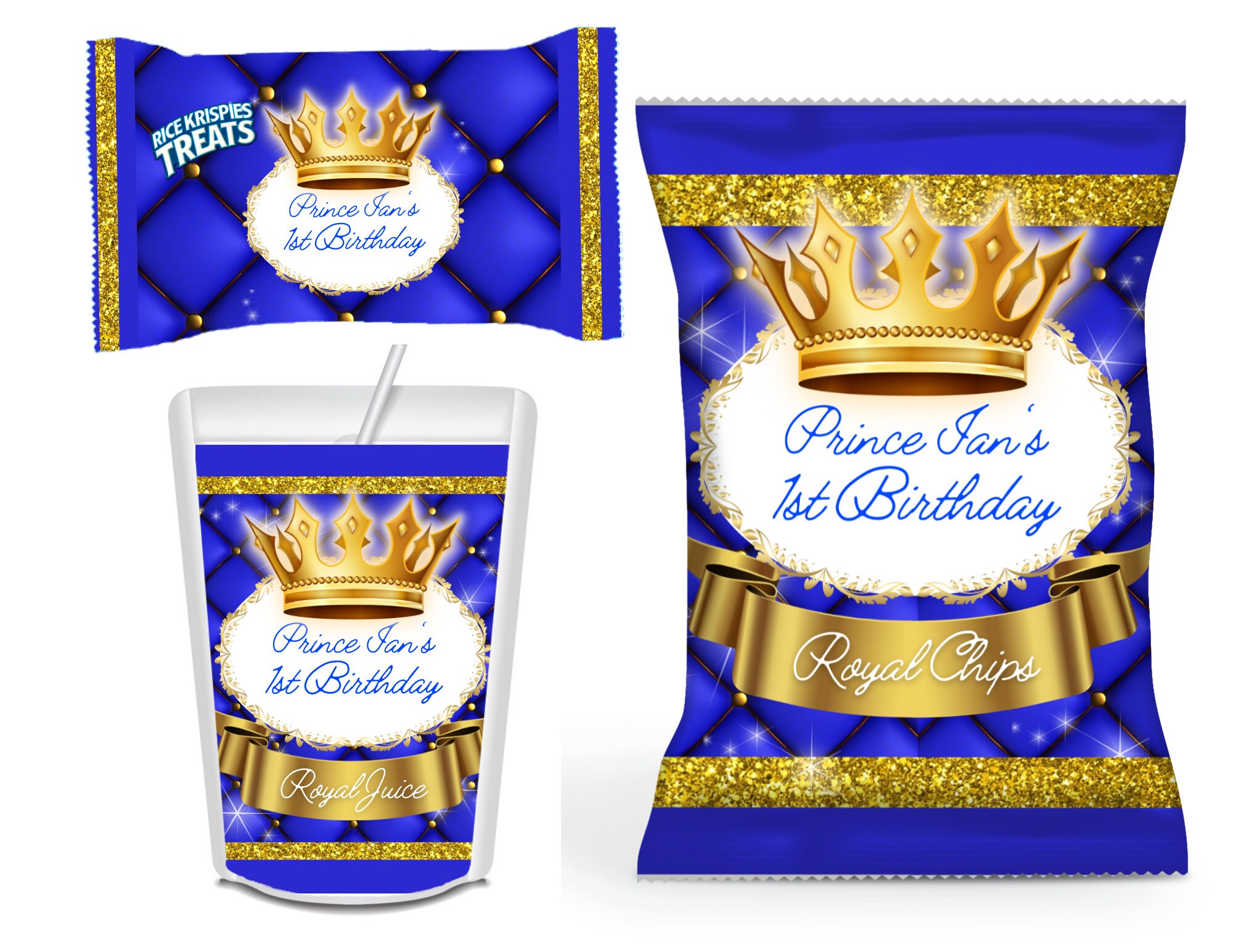 Royal Prince Chip Bags, Royal Prince Juice Pouch, Royal Prince Party ...