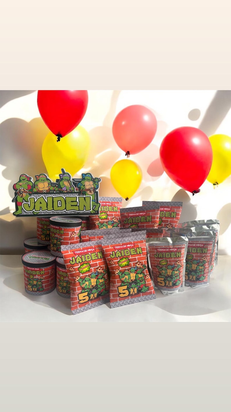 Ninja Turtles Chip Bags, Ninja Turtles Juice Pouches, Ninja Turtles ...