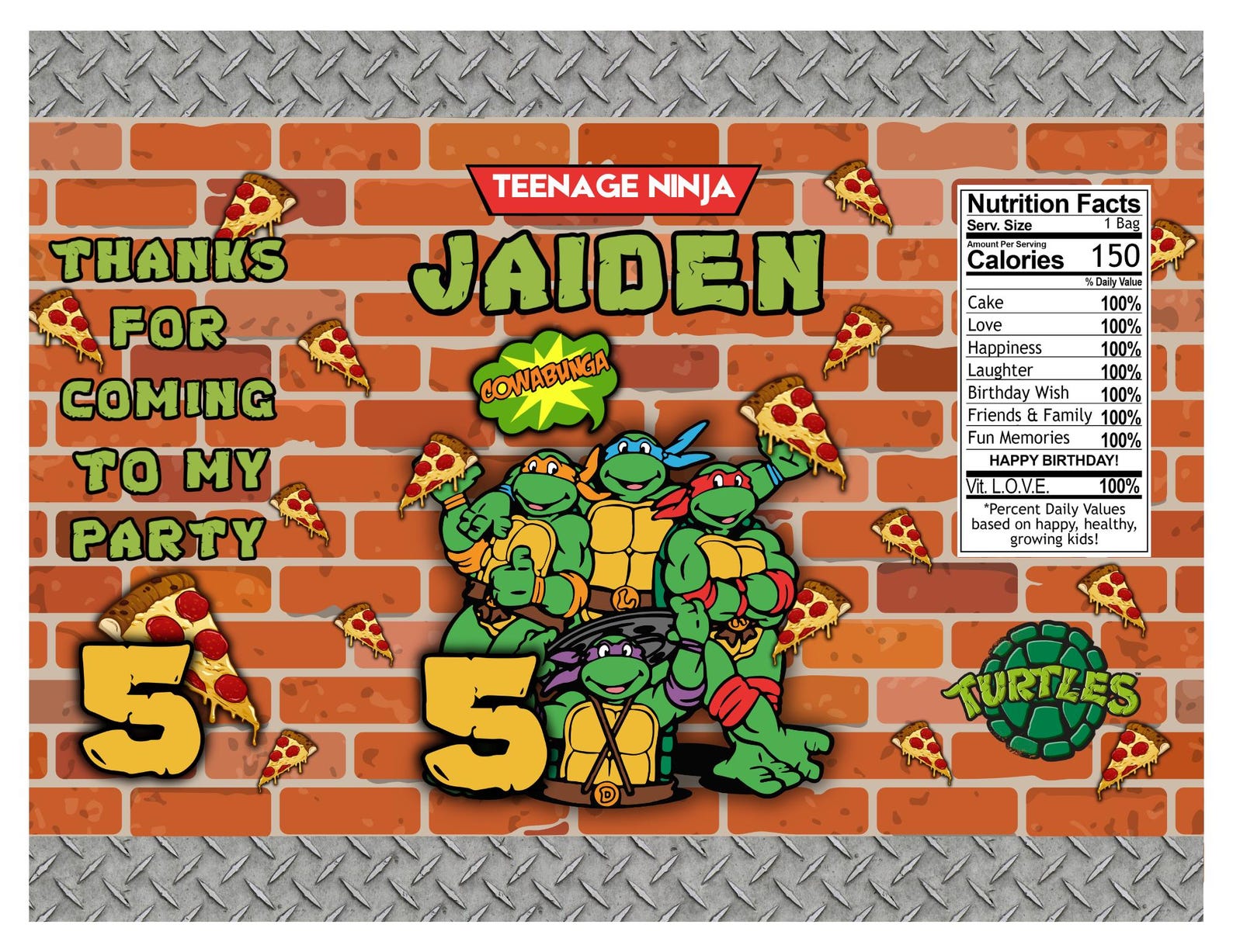 Ninja Turtles Chip Bags, Ninja Turtles Juice Pouches, Ninja Turtles ...