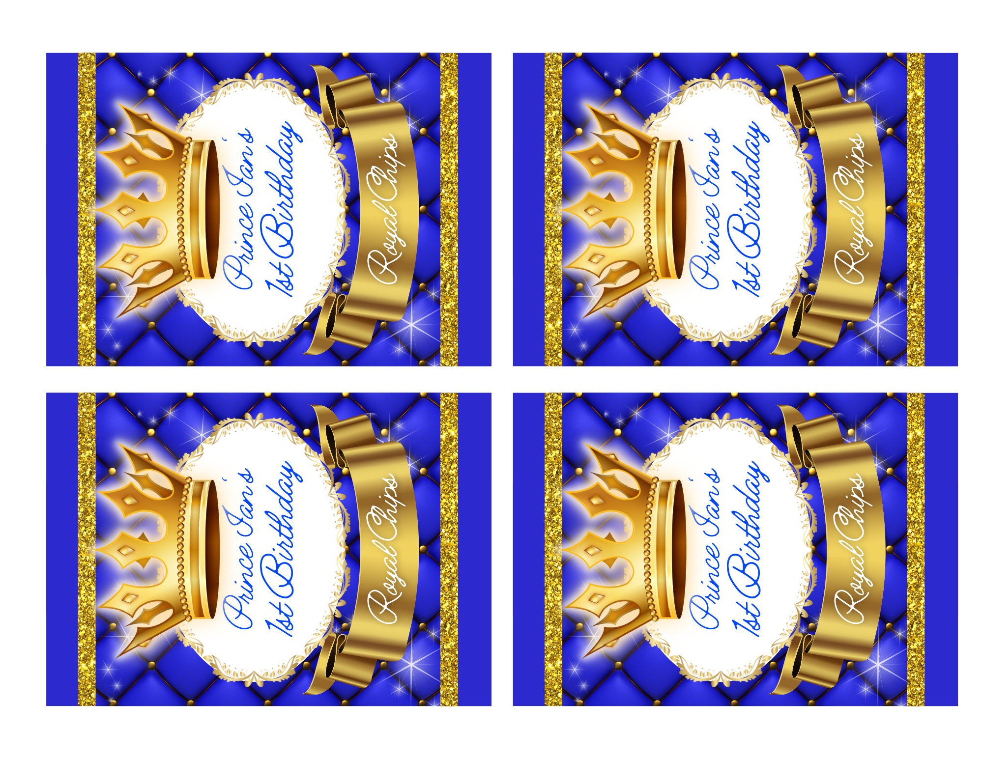 Royal Prince Chip Bags, Royal Prince Juice Pouch, Royal Prince Party ...