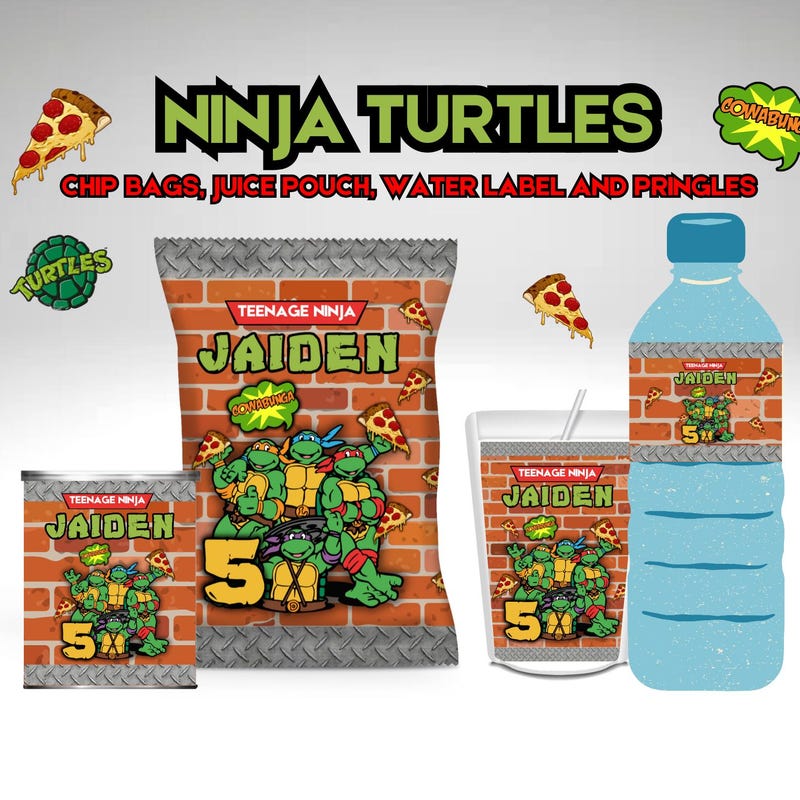 Ninja Turtle Favors - Etsy