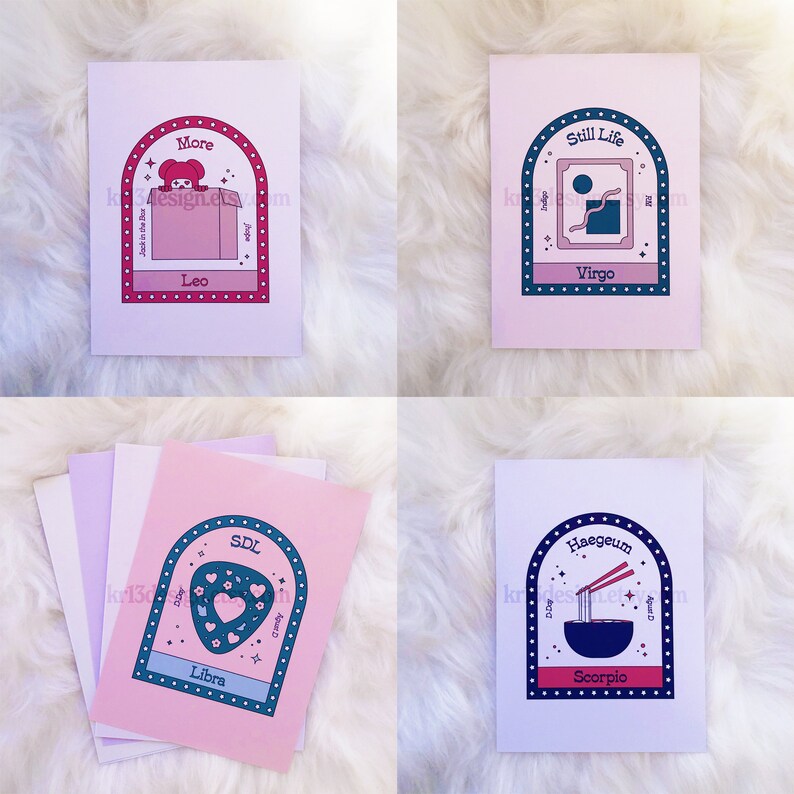 BTS Zodiac Sign Solo Album Inspired Print / Astrology / Bangtan ...