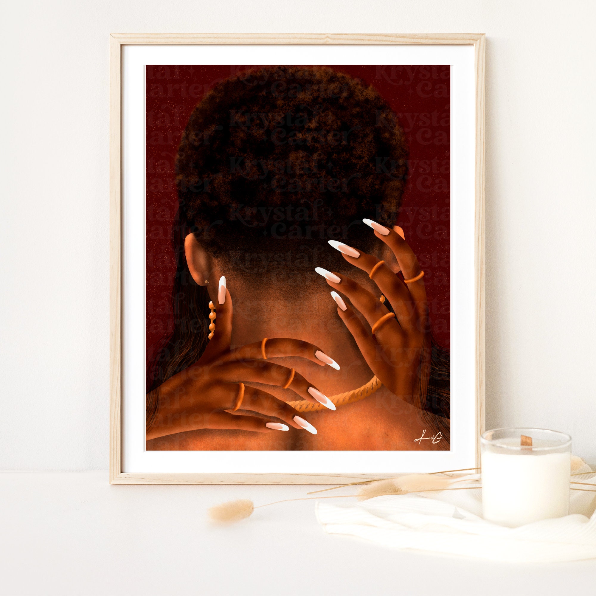 Black Love Art Poster Physical Art Prints African American Wall Art ...