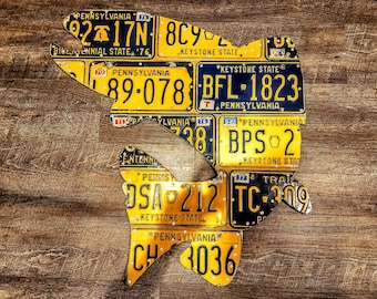 Custom License Plate Art Outdoor Wildlife Wall Decor - Etsy