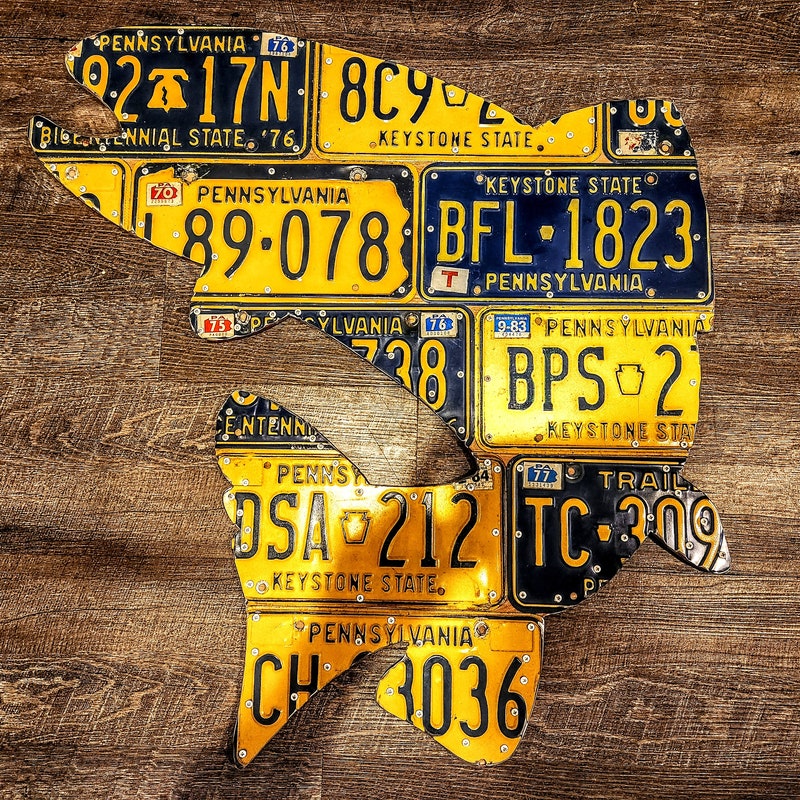 License Plate Art - Etsy