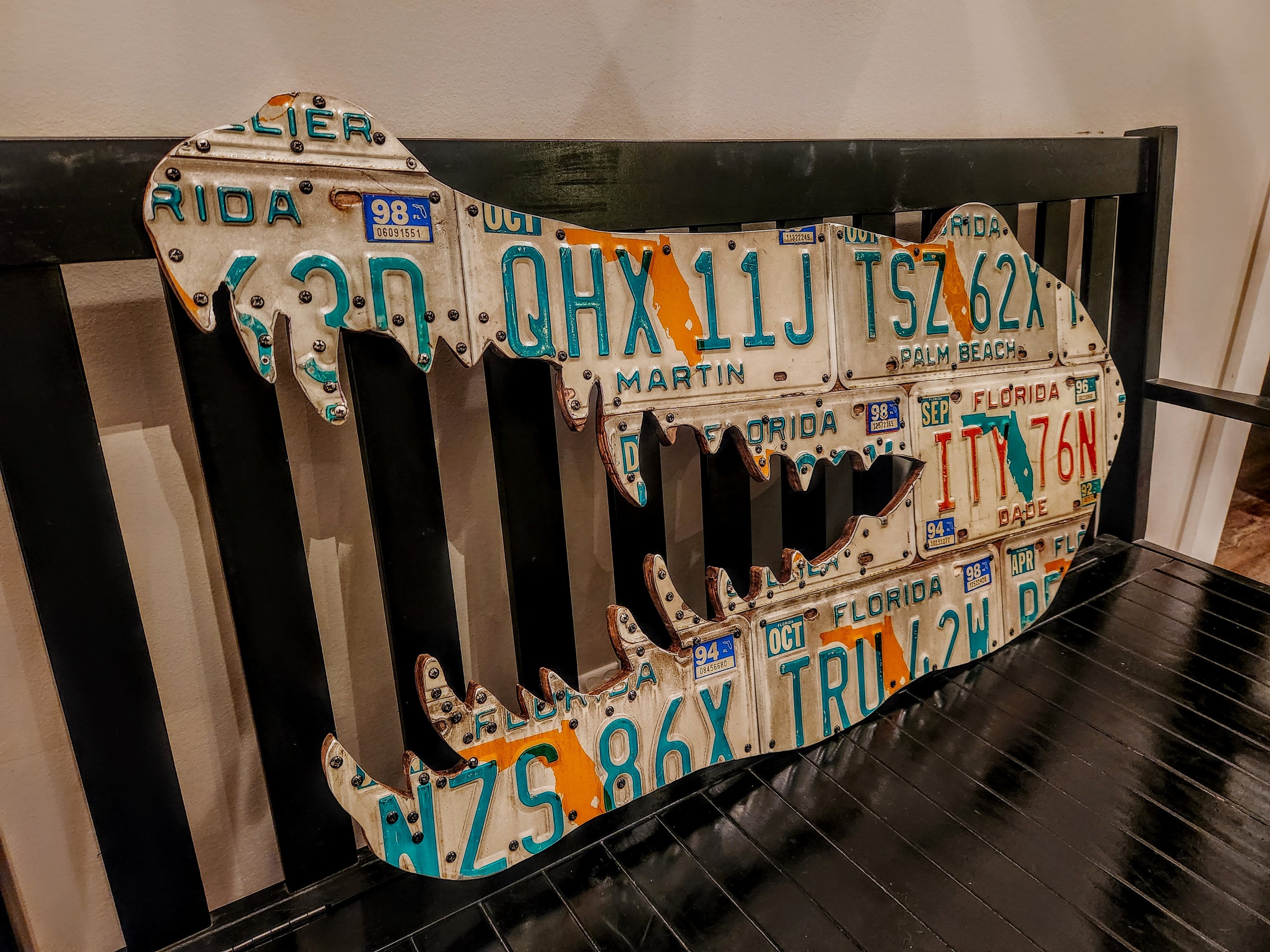 Florida Alligator License Plate Art Wall Decor - Etsy