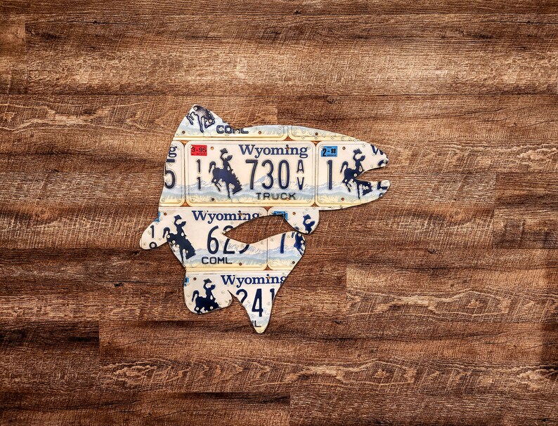 Custom License Plate Art Outdoor Wildlife Wall Decor - Etsy