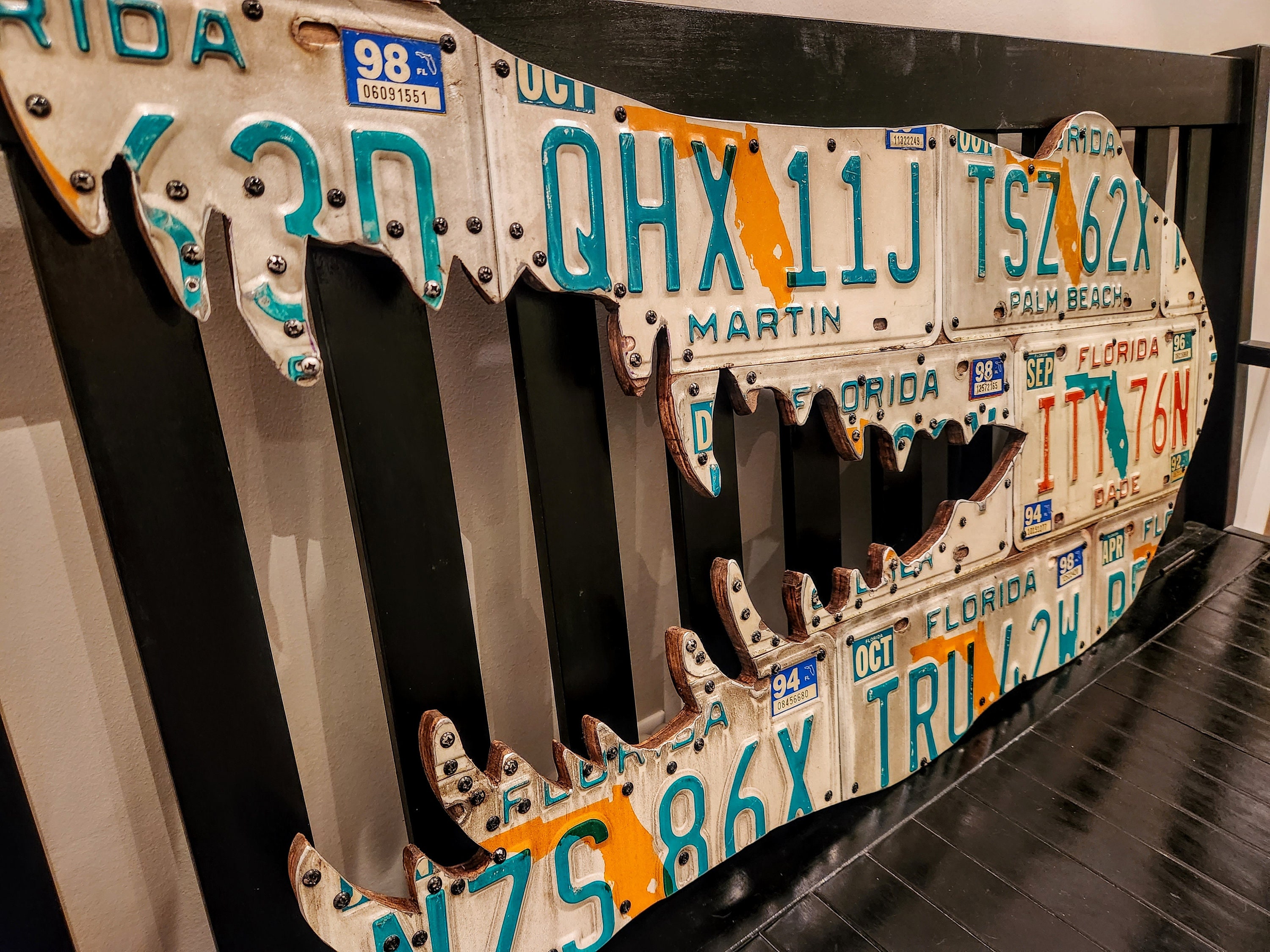 Florida Alligator License Plate Art Wall Decor - Etsy