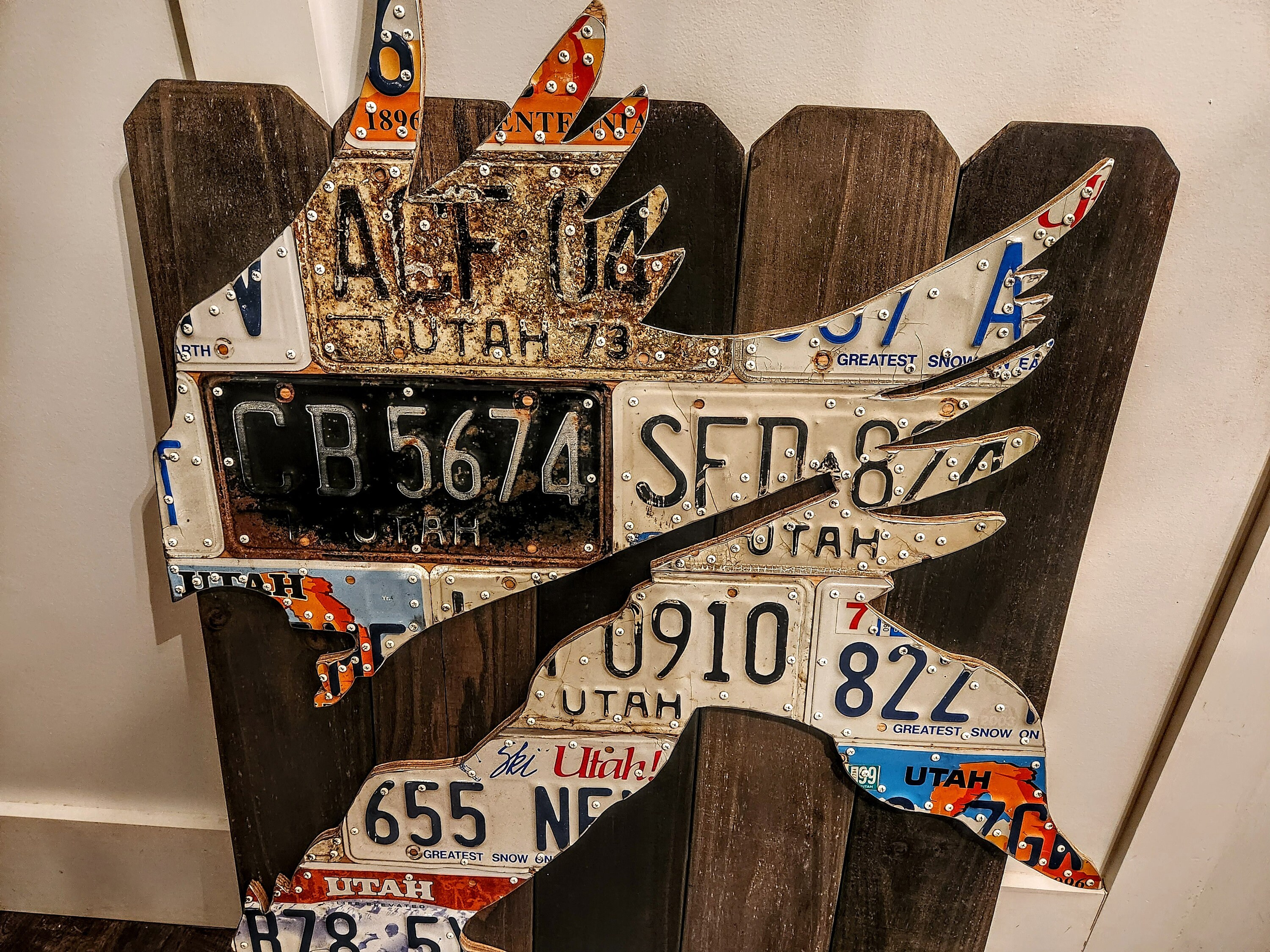 Duck License Plate Art Wall Decor Outdoor Art - Etsy