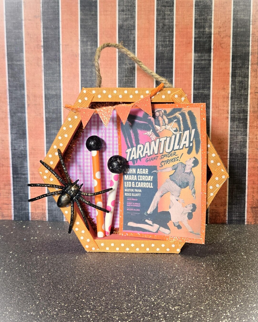 Retro Halloween Movie Shadow Box Diorama for Wall or Shelf - Etsy