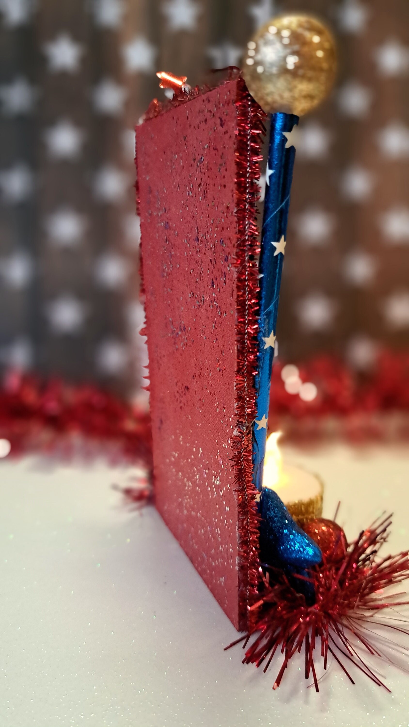 Retro Light up Patriotic Bugle Boy Diorama Vintage Holiday Shelf/table ...