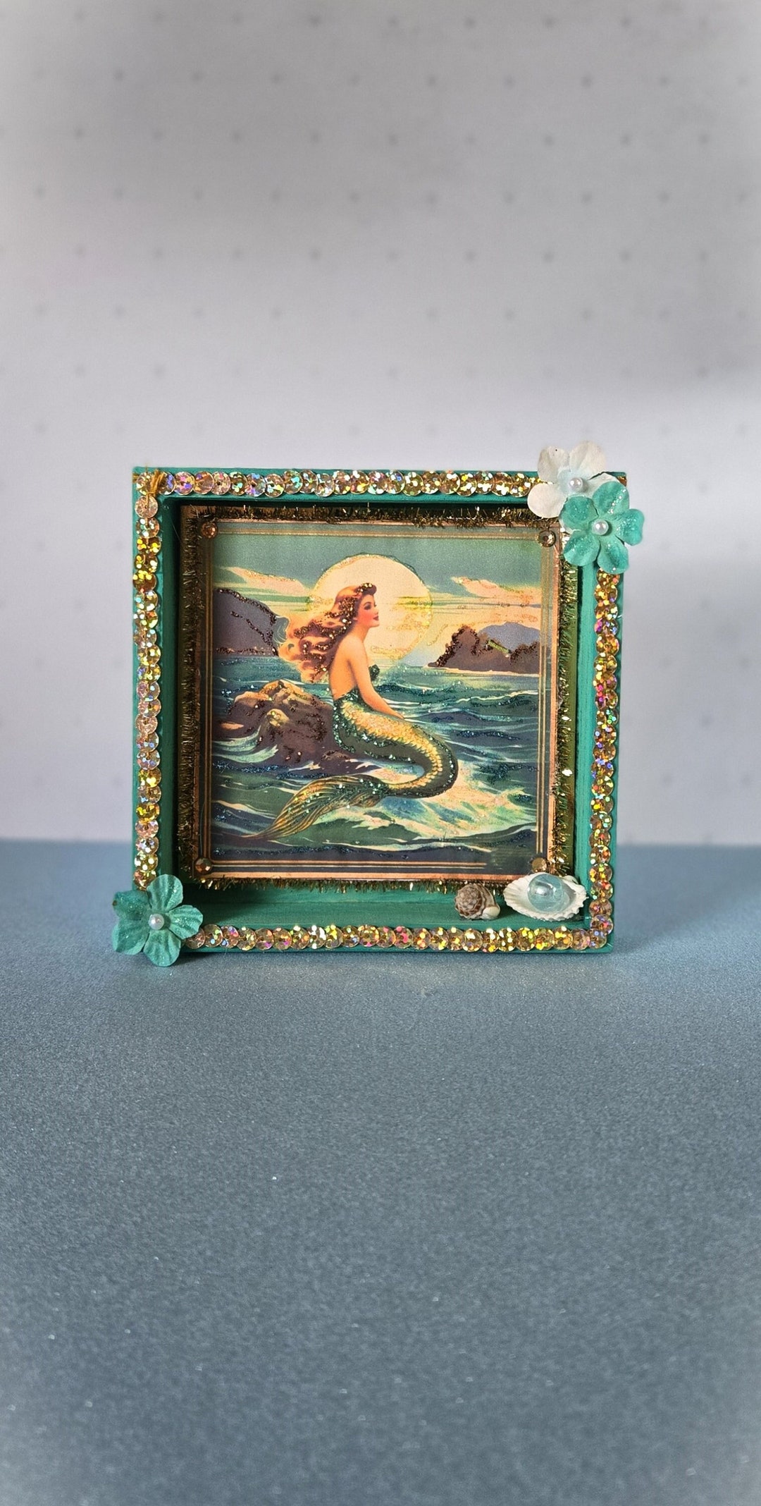 Vintage Mermaid Shadow Box Diorama Wall Hanging/shelf Decoration - Etsy