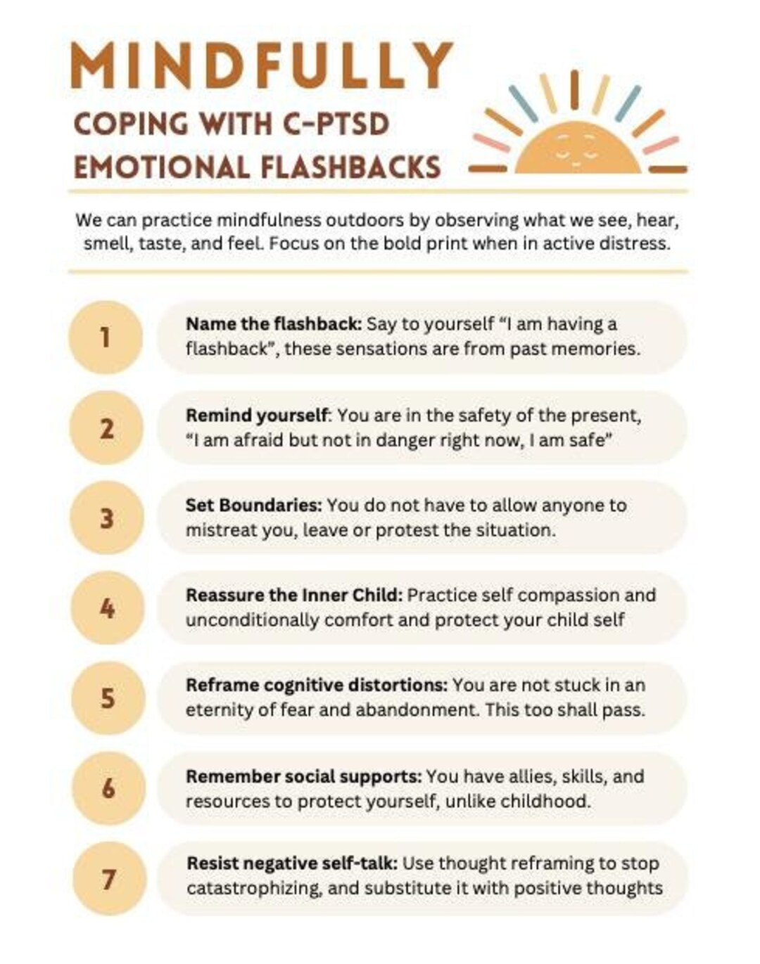 Mindfully Coping With C-PTSD Emotional Flashbacks - Etsy