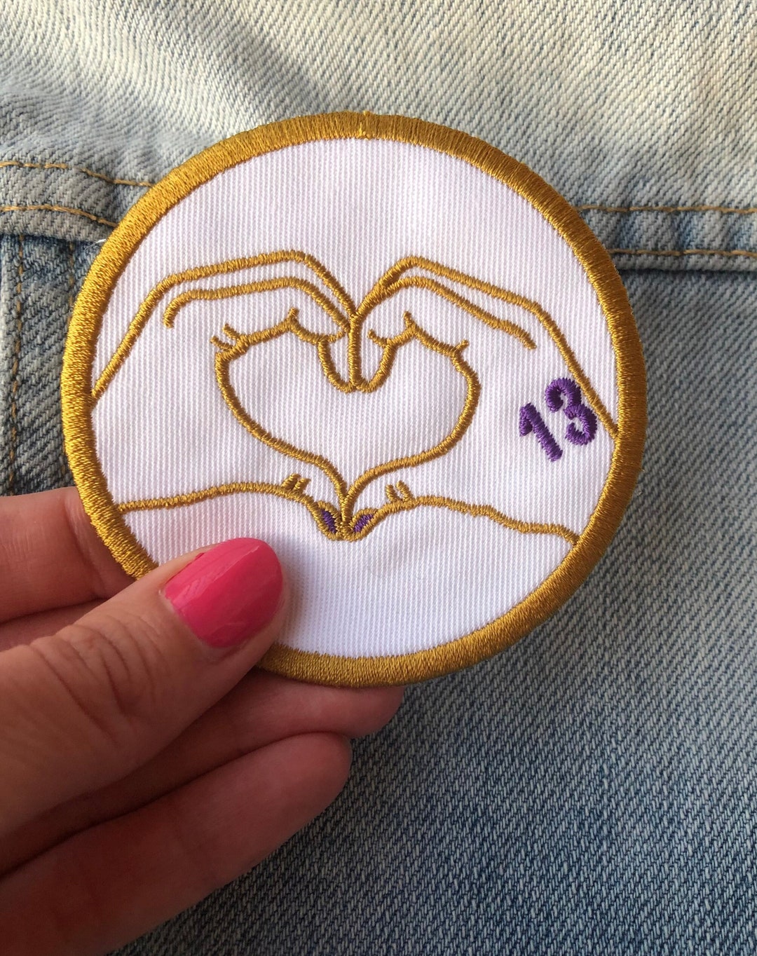 Taylor Swift 13 Heart Hands Iron on Patch Taylor Swift Eras Tour Merch ...