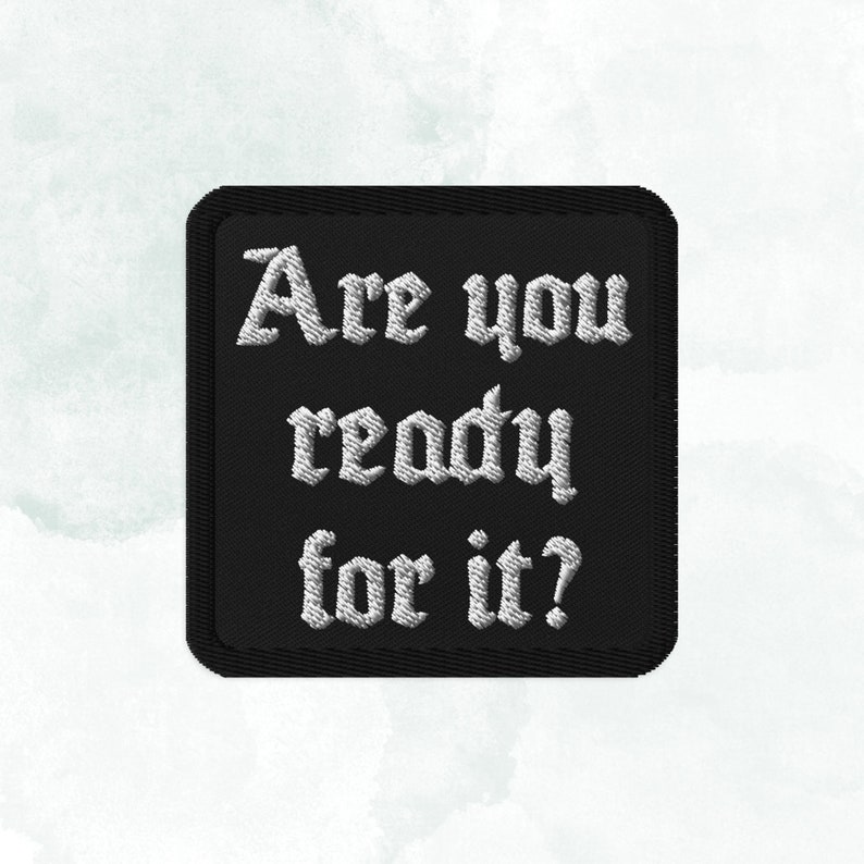 Ready for It Reputation Taylor Swift Iron-on Patch Eras - Etsy