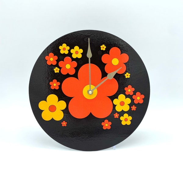 60s Daisy Clock - Etsy