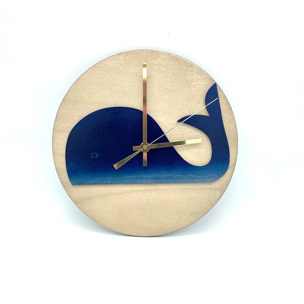 Whale Wall Clock - Etsy