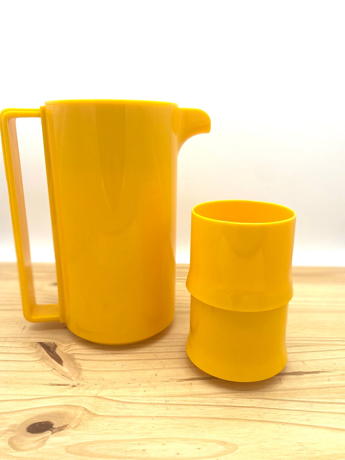 Vintage Rare Mid Century Modern Yellow Ingrid Pitcher With - Etsy