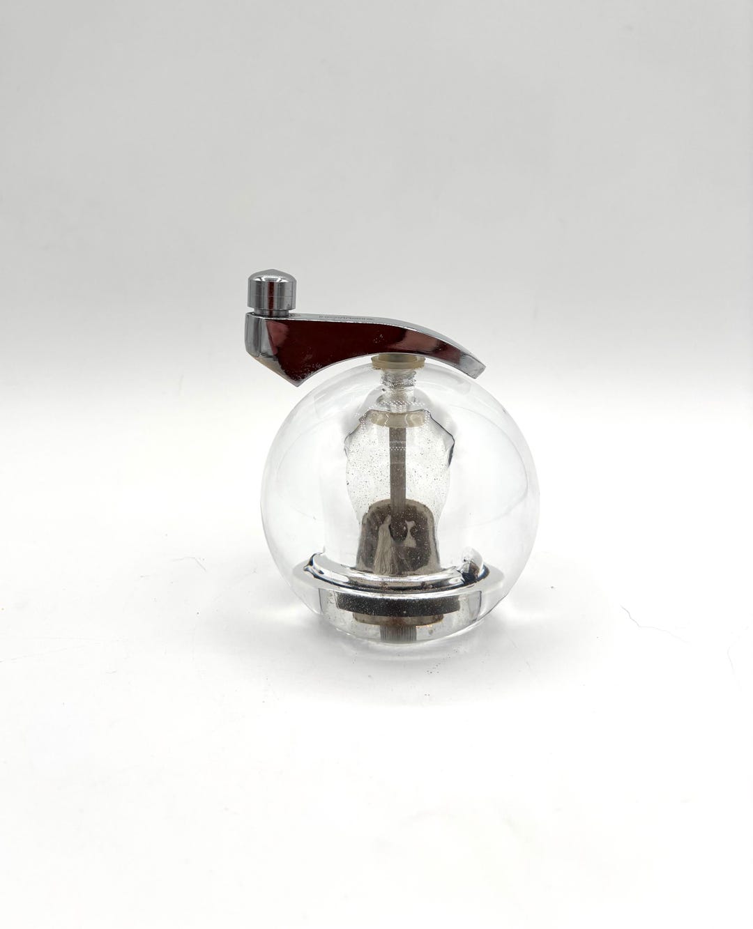 Vintage MCM Lucite Orb Ball Pepper Mill Grinder Hand Crank Hoffritz ...