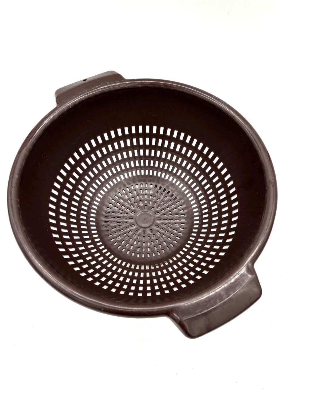 Vintage Dark Brown Plastic Colander Kitchen Utensils Cooking Pasta ...