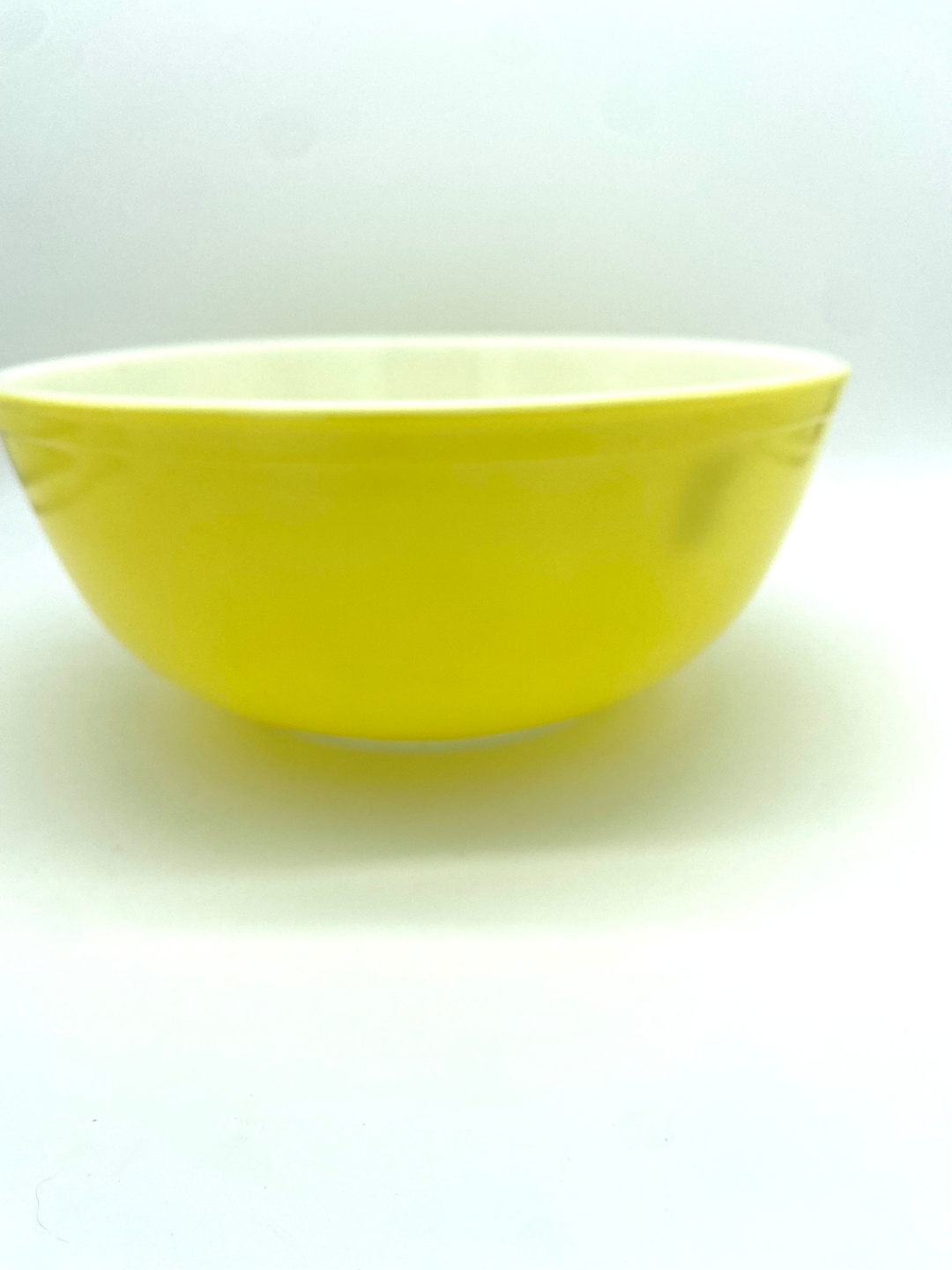 Vintage 50s Pyrex Large Primary Yellow Nesting Mixing Bowl 4 Quart #404 ...
