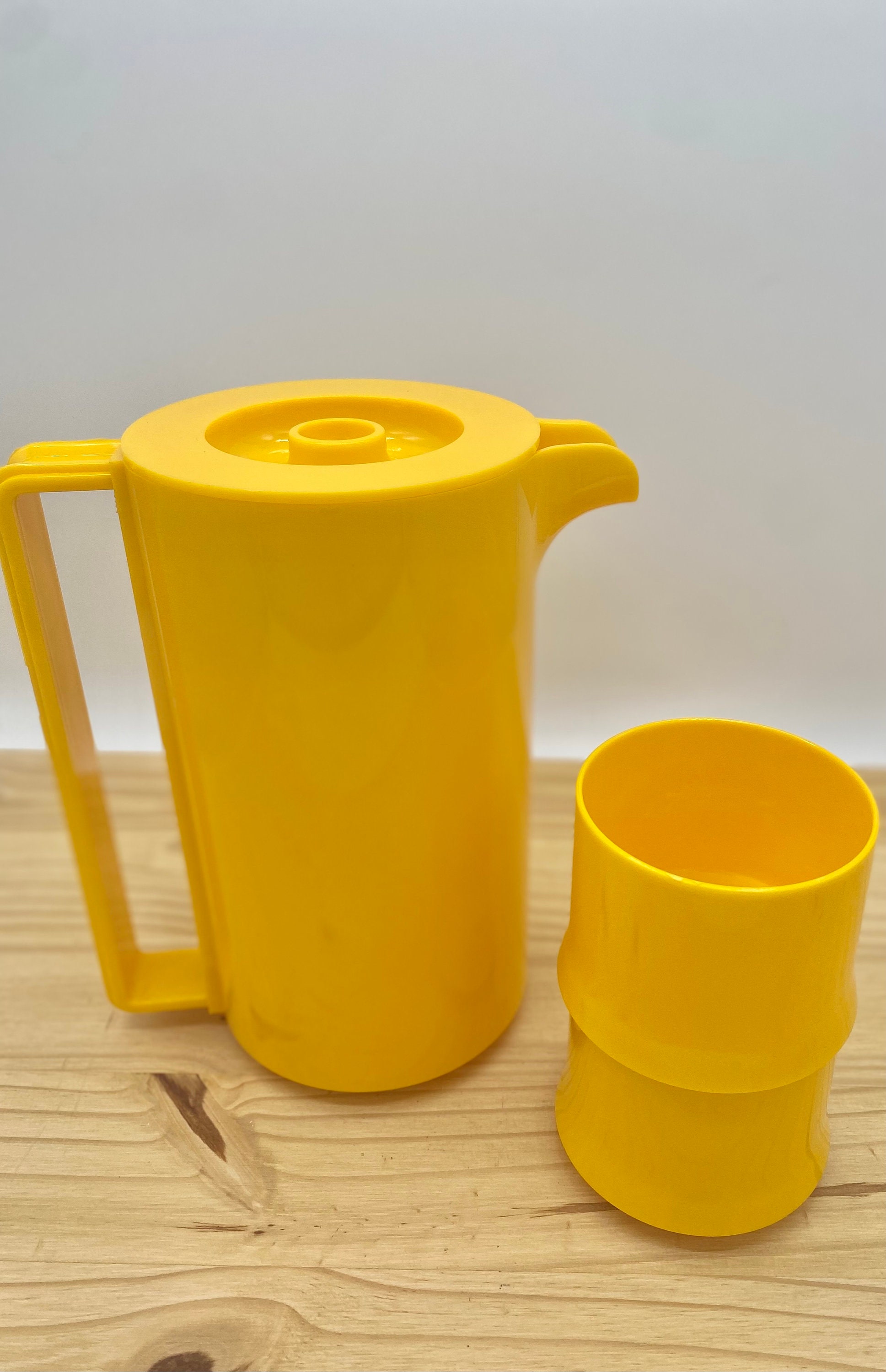 Vintage Rare Mid Century Modern Yellow Ingrid Pitcher With - Etsy