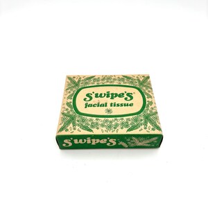 Vintage NOS Mid Century Swipes Kleenex Tissue Cardboard Box Flower ...