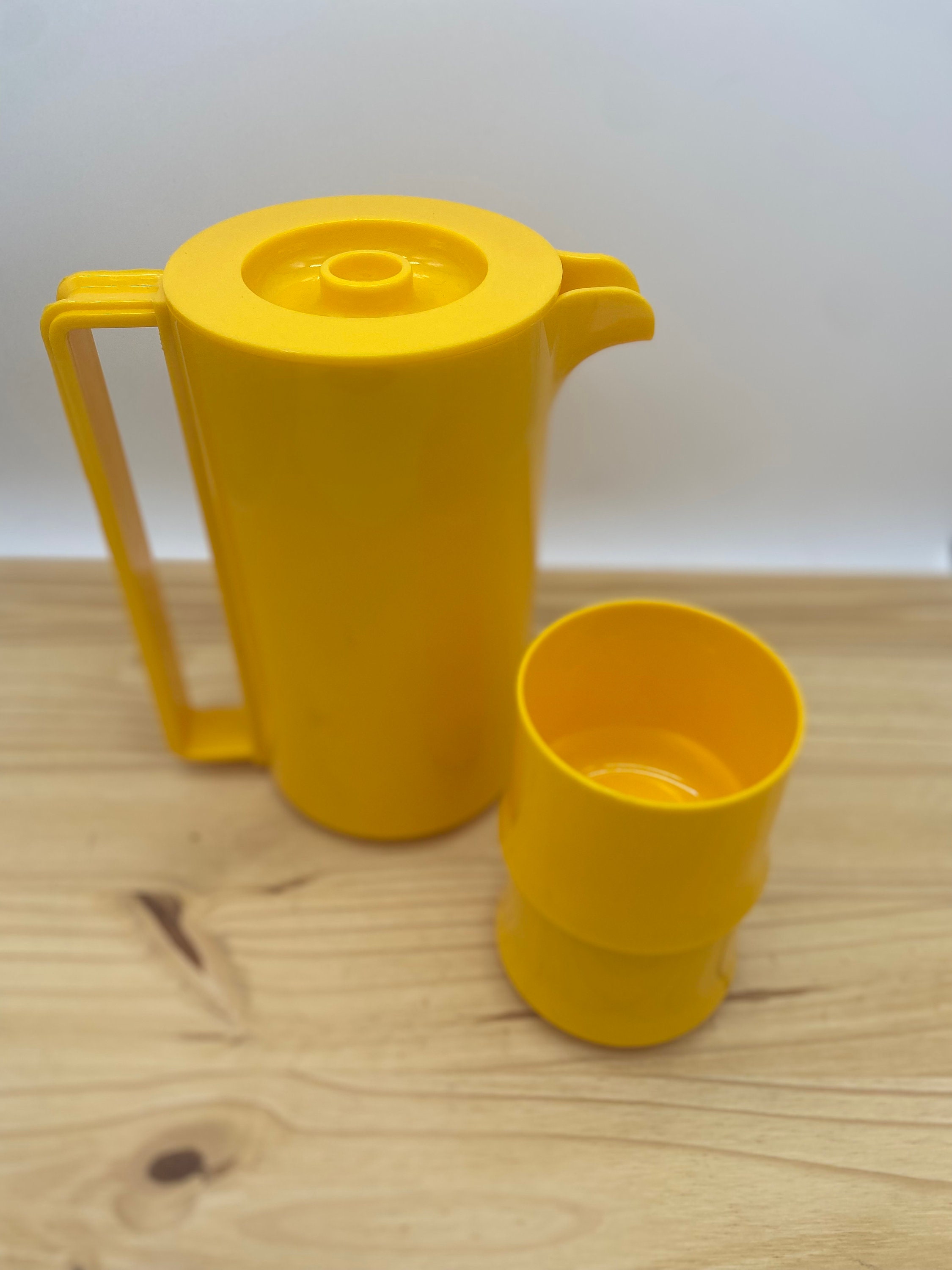Vintage Rare Mid Century Modern Yellow Ingrid Pitcher With - Etsy
