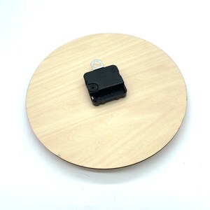 Handmade Modern Red Yellow Sun Gradient Wood Wall Clock With Birch ...