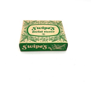 Vintage NOS Mid Century Swipes Kleenex Tissue Cardboard Box Flower ...