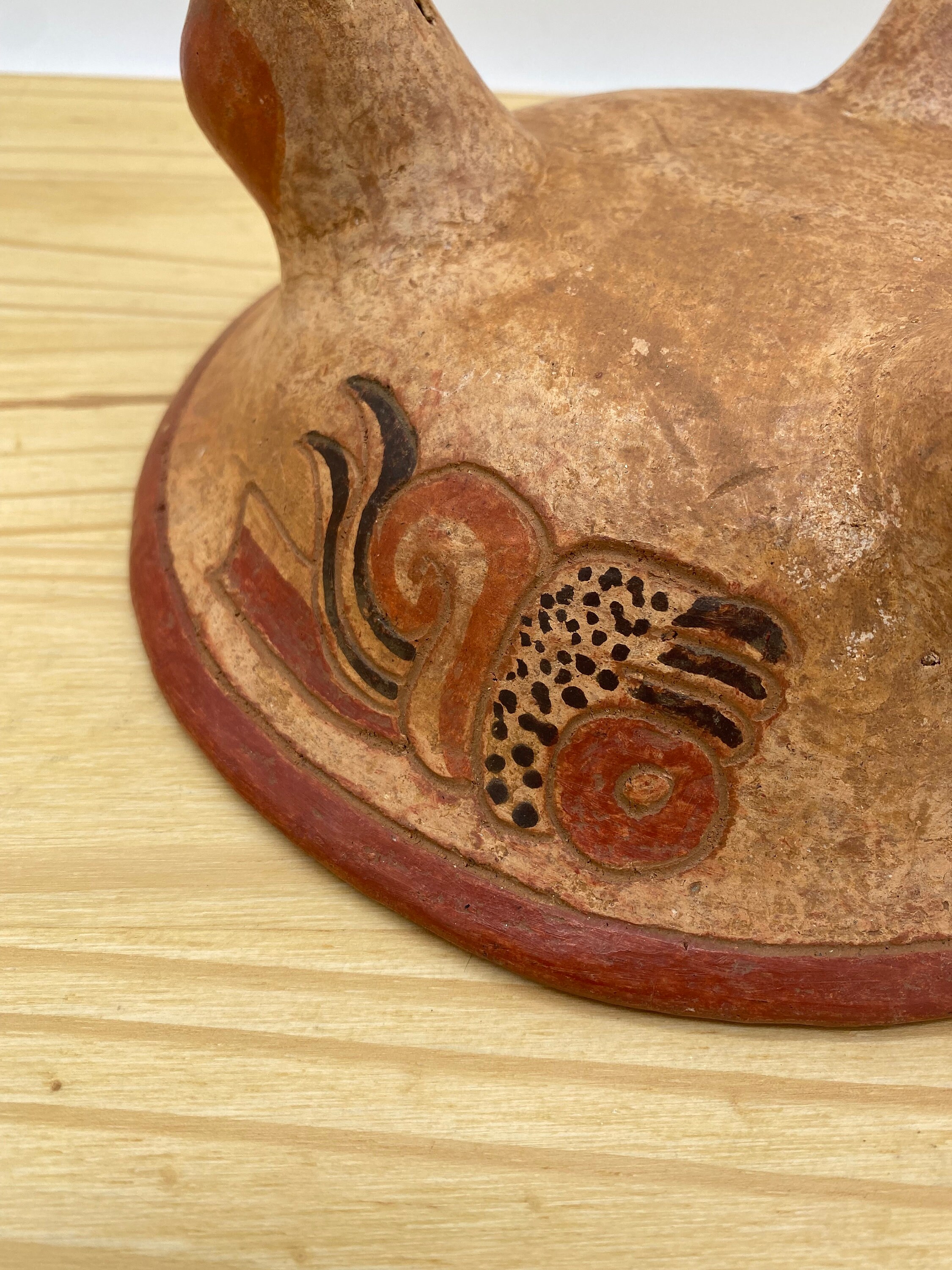 Vintage Crab Gods South American Primitive Tribal Rattle Leg Tripod ...