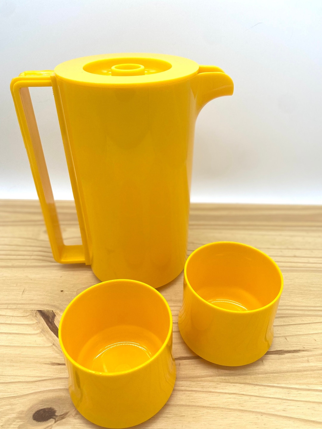Vintage Rare Mid Century Modern Yellow Ingrid Pitcher With - Etsy