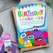 Storybots Birthday Thank You Card With Photo Storybots Thank You Card ...