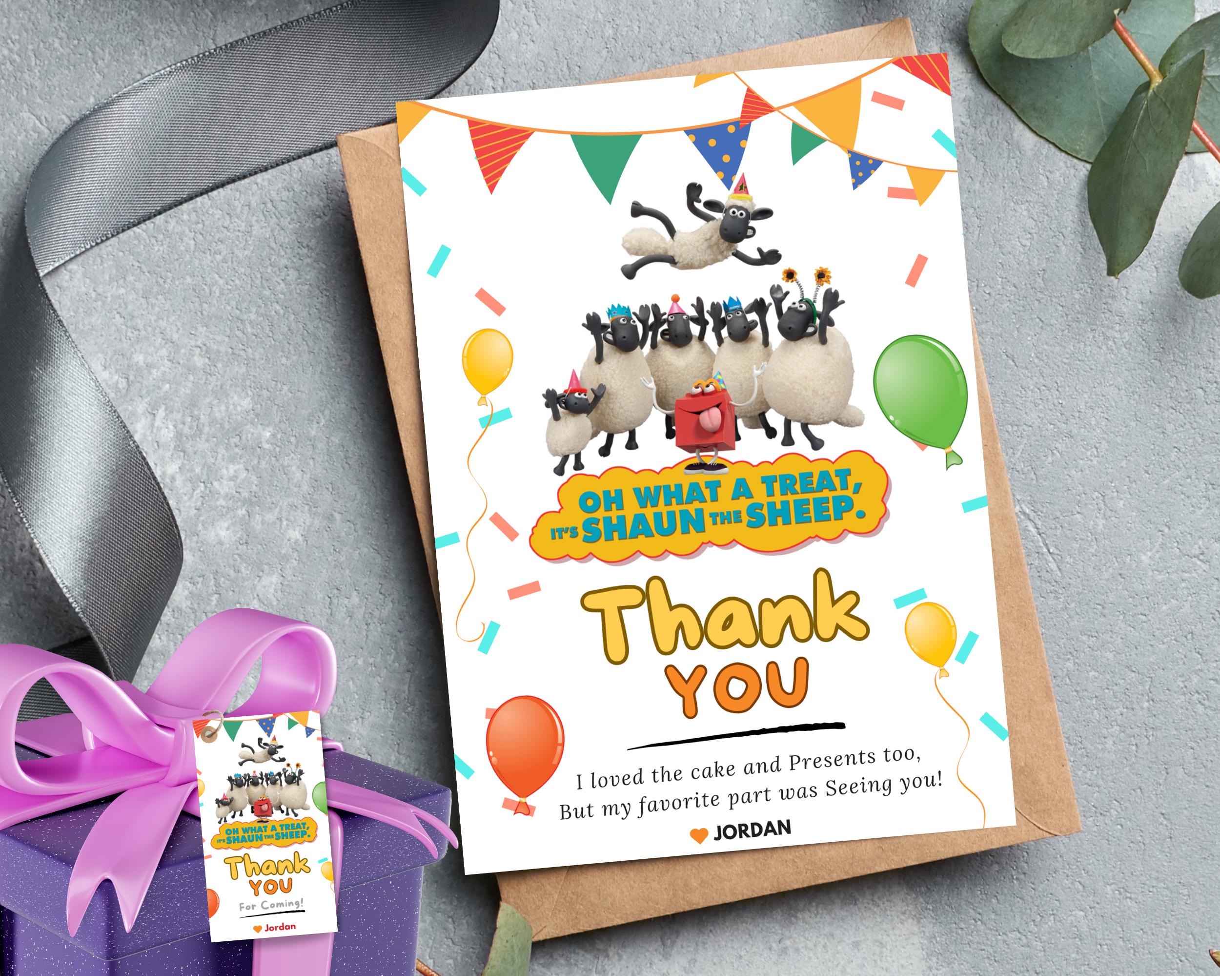 Shaun the Sheep Welcome Birthday Card Instant Download Sheeps Welcome ...
