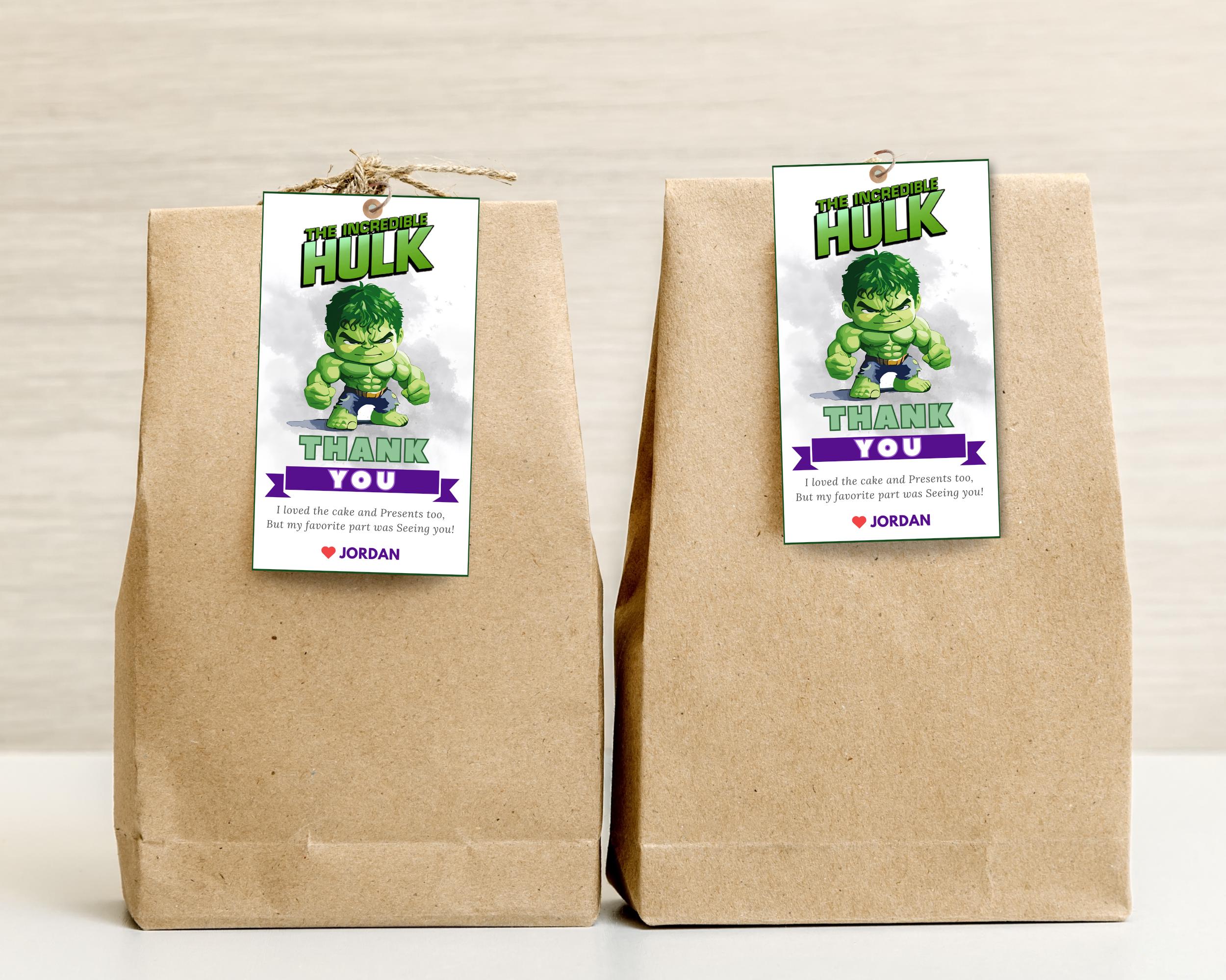 The Incredible Hulk Thank You Card Smashing Hulk Superhero Gratitude ...