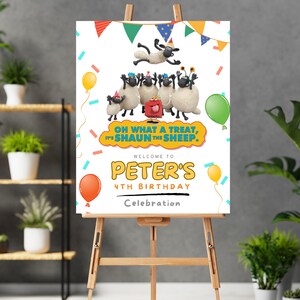 Shaun the Sheep Welcome Birthday Card Instant Download Sheeps Welcome ...