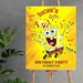 Sponge Cake Birthday Welcome Template Under Sea Welcome Sponge Welcome ...
