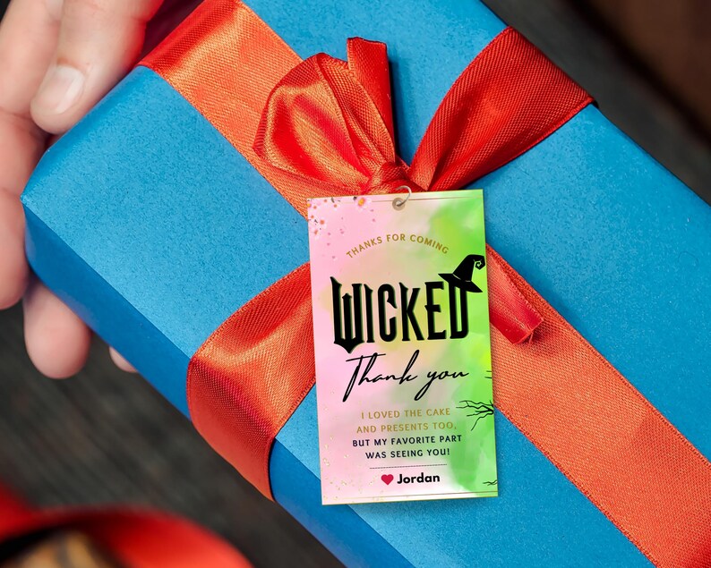 Printable Wicked Thank You Tags BUNDLE Wicked Inspired Gift Tags Wicked ...