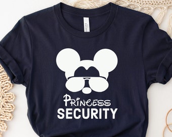 Iron on Decal Princess Security Mickey Sunglasses Dad - Etsy