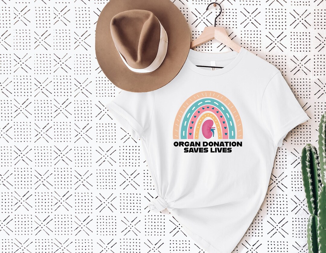 Rainbow Organ Donation T-shirt, Save Lives Shirt, Organ Donation Shirt ...