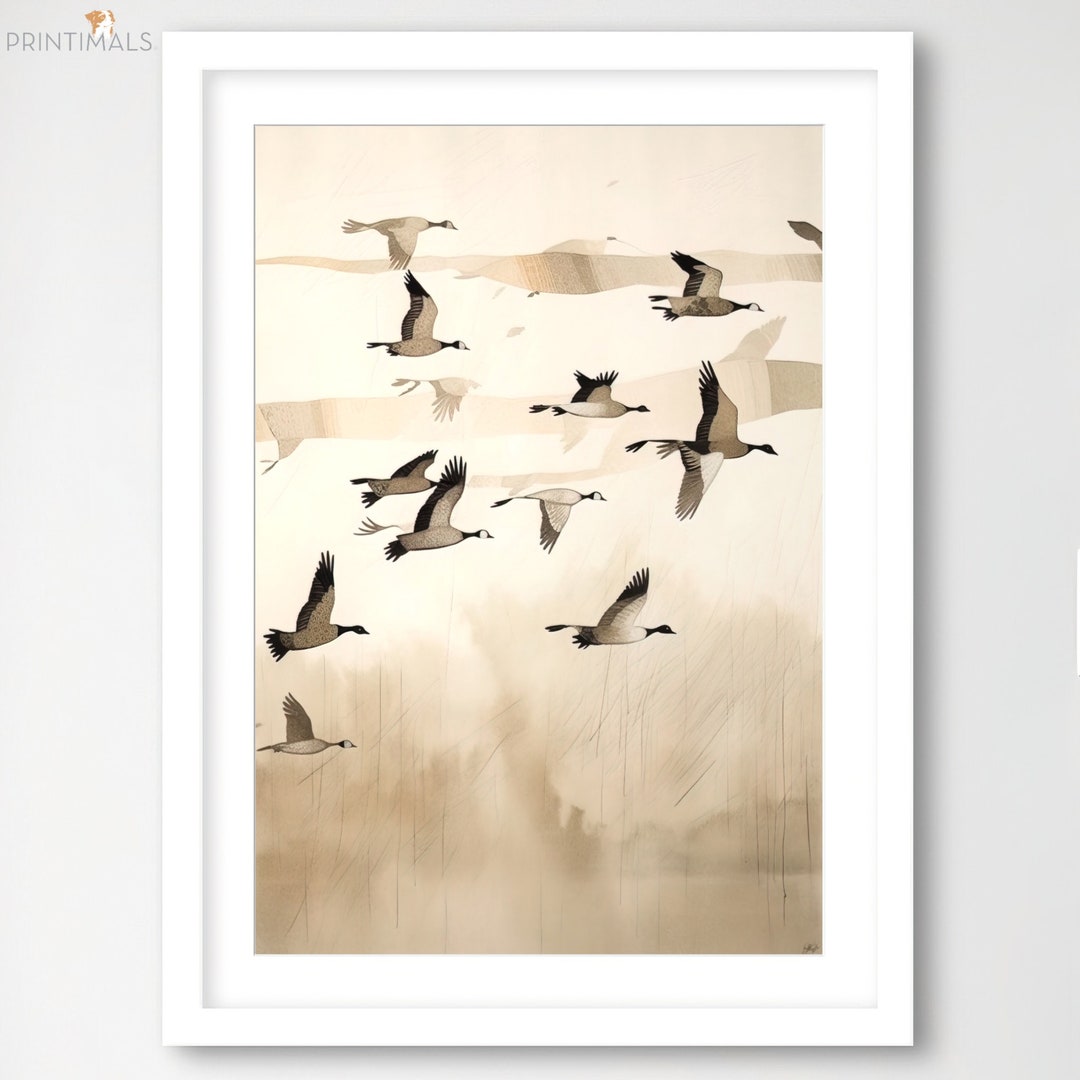 Geese Printable, Geese Print, Geese Poster, Geese, Wall Art, Gift ...