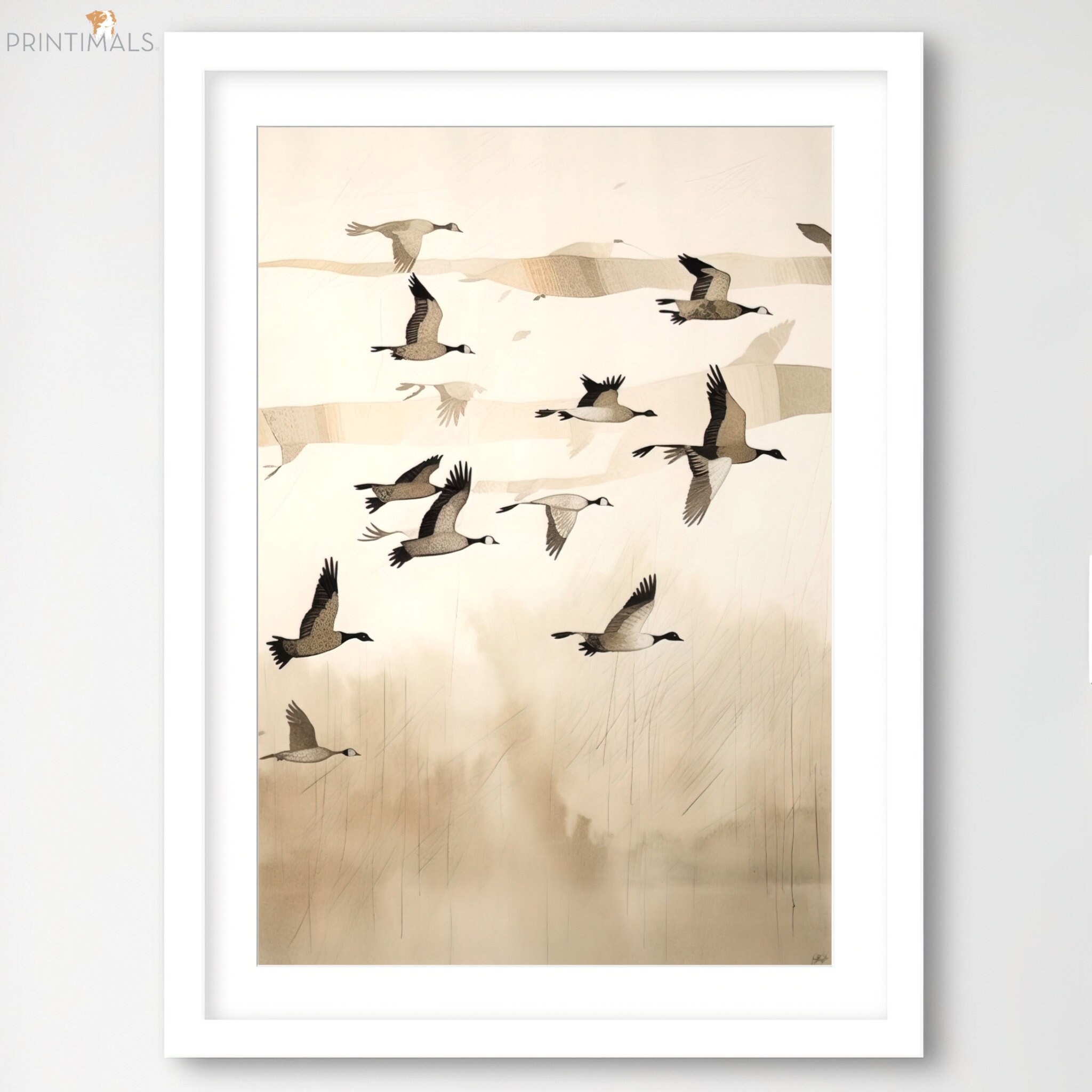 Geese Printable, Geese Print, Geese Poster, Geese, Wall Art, Gift ...