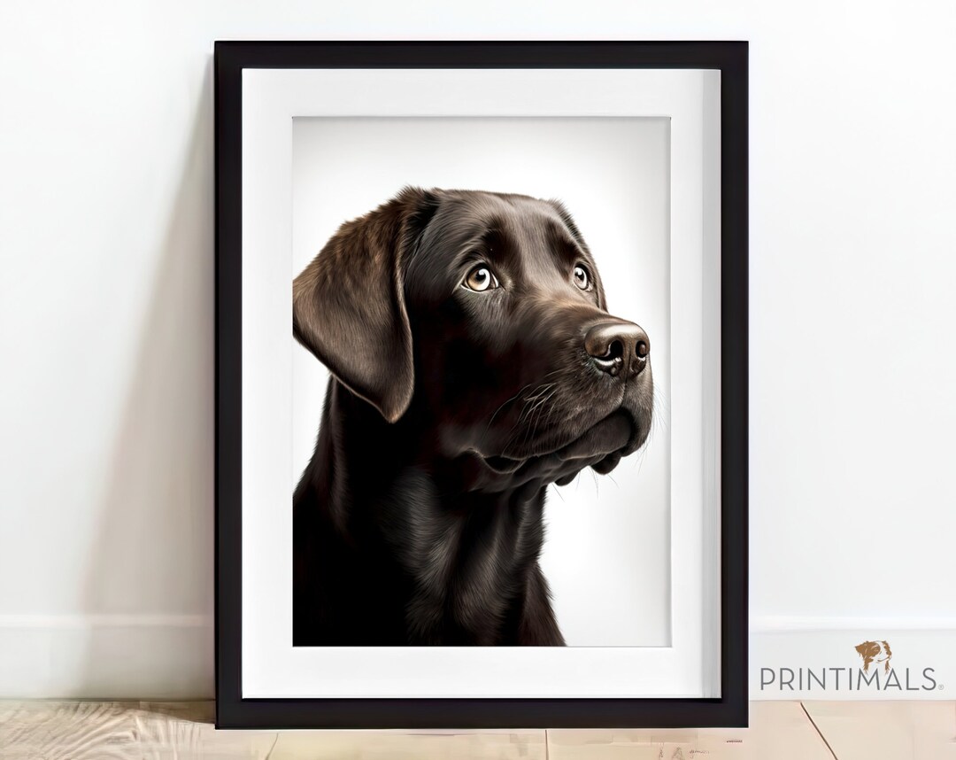 Labrador Printable, Chocolate Lab Print, Chocolate Lab Poster, Labrador ...
