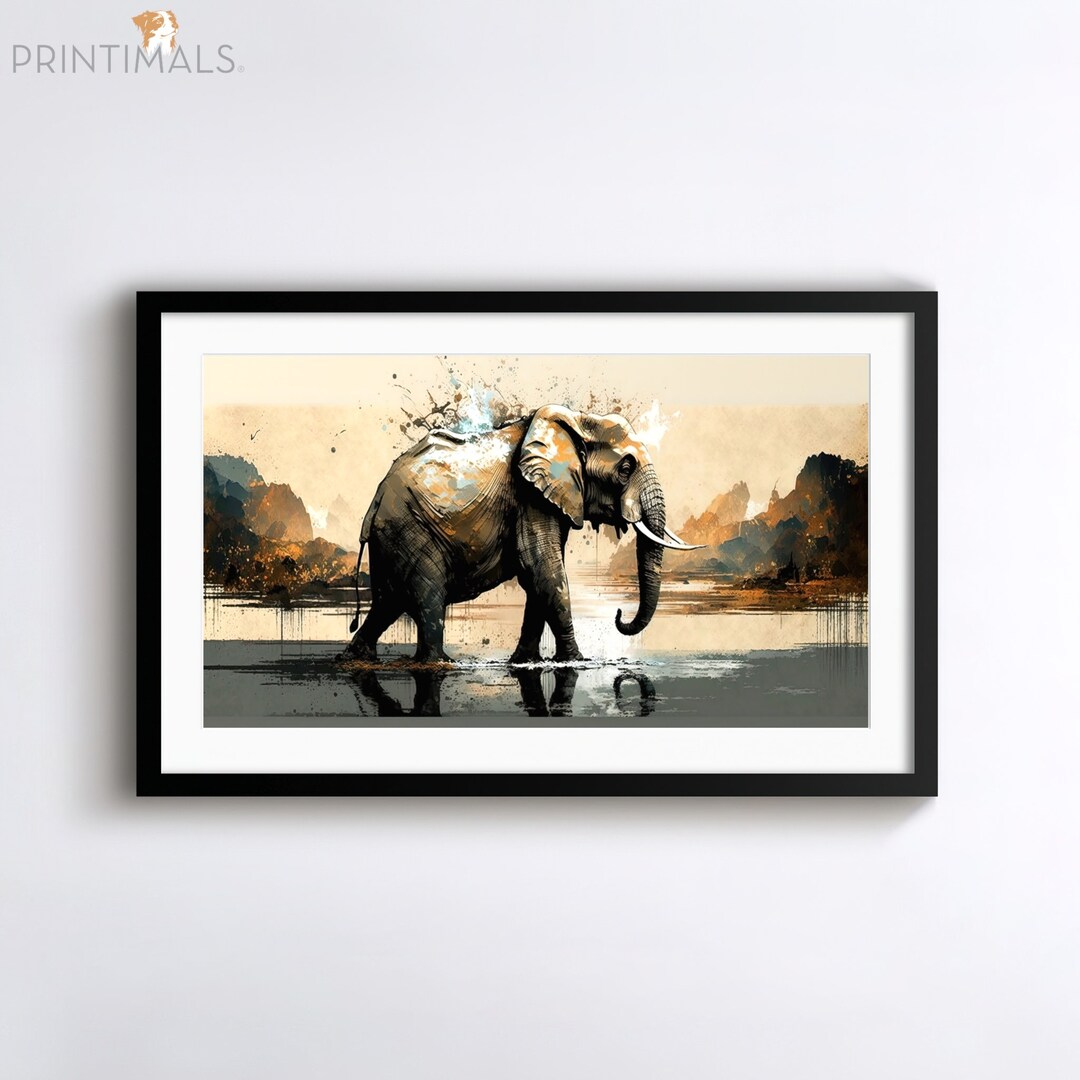 Elephant Printable, Elephant Print, Elephant Poster, Elephant, Wall Art ...