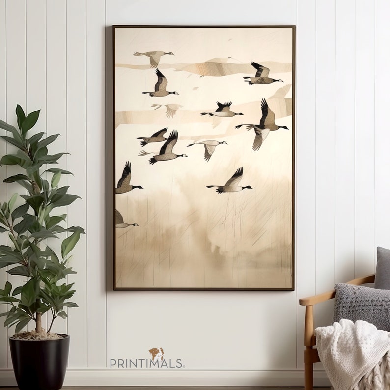 Geese Printable, Geese Print, Geese Poster, Geese, Wall Art, Gift ...