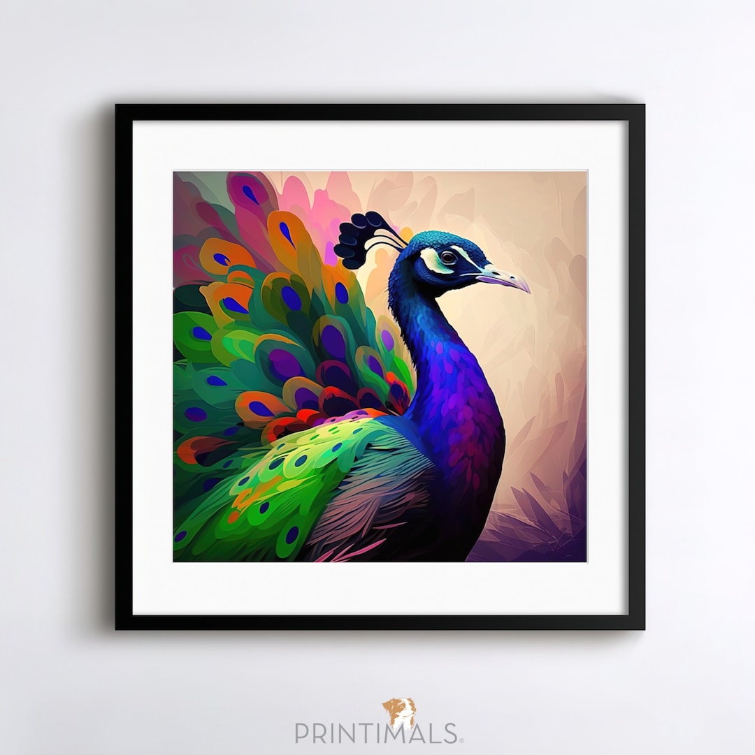 Peacock Printable, Peacock Print, Peacock Poster, Peacock, Wall Art ...