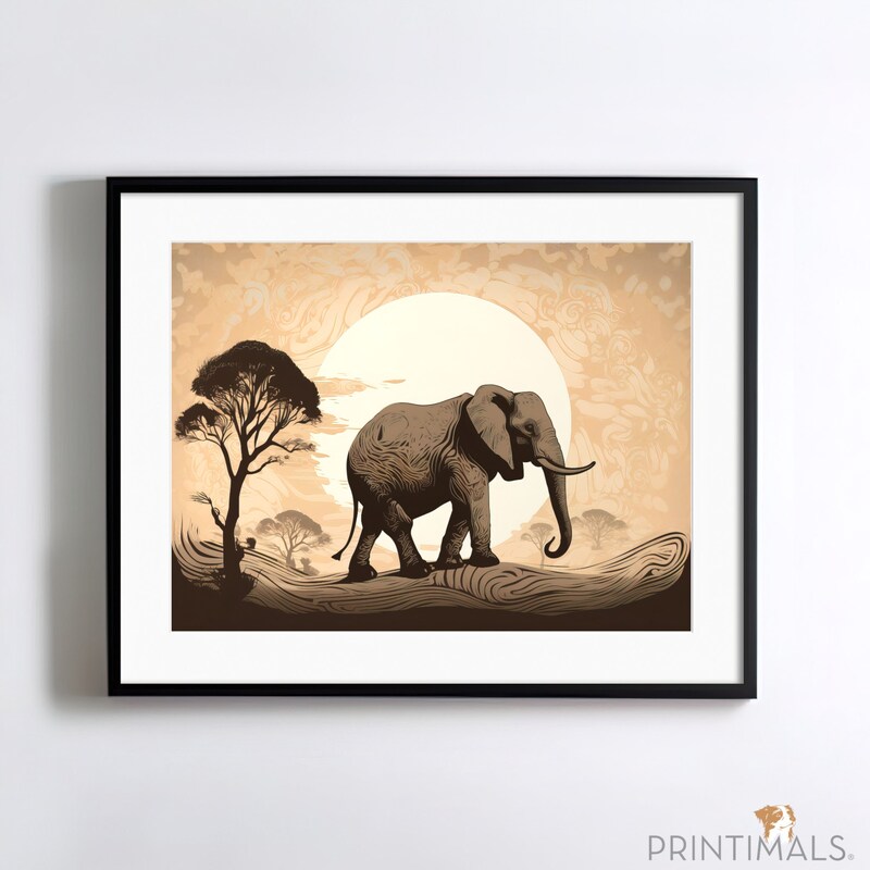 Elephant Poster - Etsy